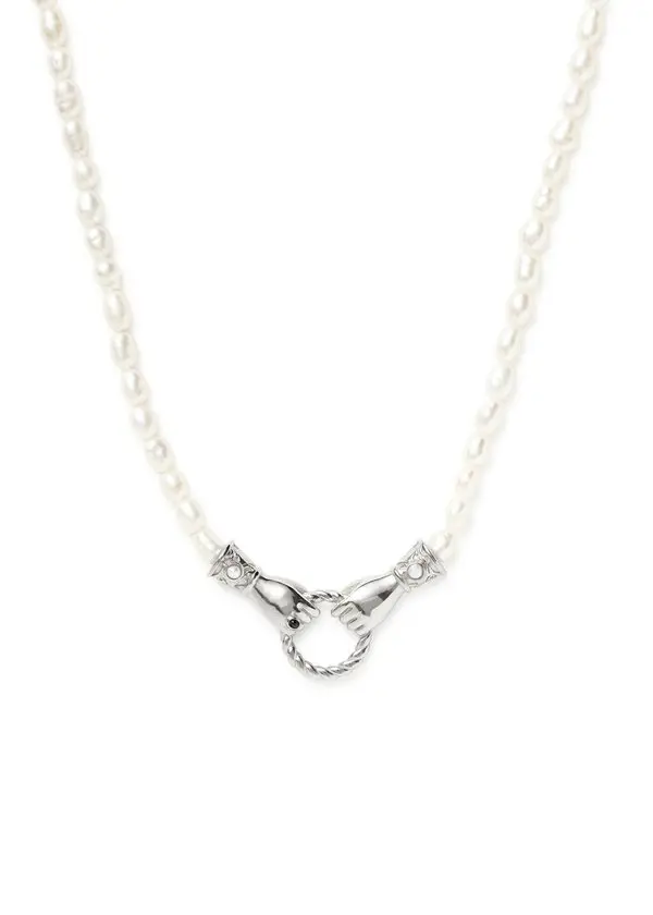 MISSOMA X Harris Reed In Good Hands Necklace - Pearl
