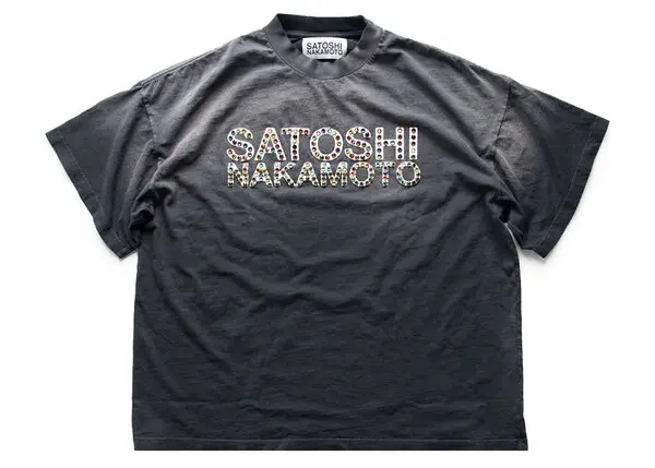 SICKO X Satoshi Nakamoto Studded Logo Tee Shirt