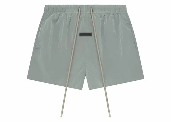 Fear Of God Essentials Crinkle Nylon Running Short - Seal
