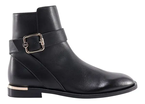 JIMMY CHOO Clarice Leather Ankle Boots