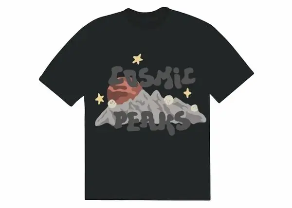 BROKEN PLANET Cosmic Peaks T-shirt - Soot Black