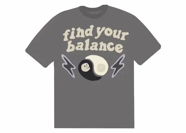 BROKEN PLANET Find Your Balance T-shirt - Ash Grey