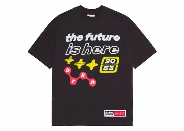 BROKEN PLANET The Future Is Here T-shirt - Black