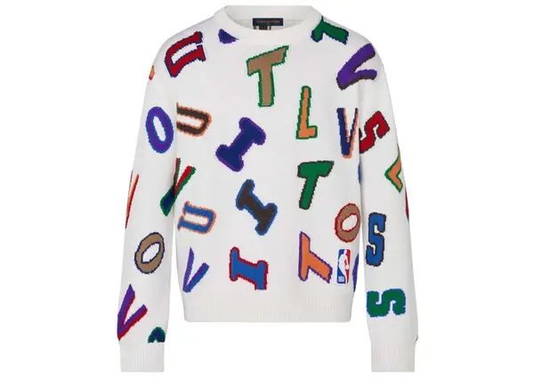 LOUIS VUITTON X Nba Letters Crewneck Sweatshirt - Beige