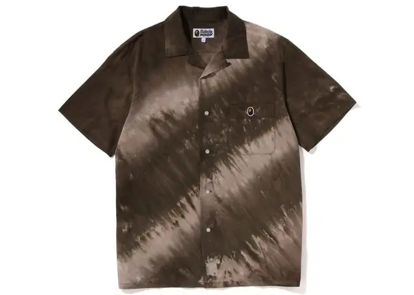 A BATHING APE Ape Head One Point Tie Dye Shirt