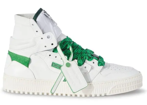 Off-White Off Court 3.0 Big Lacein Sneakers - White/green