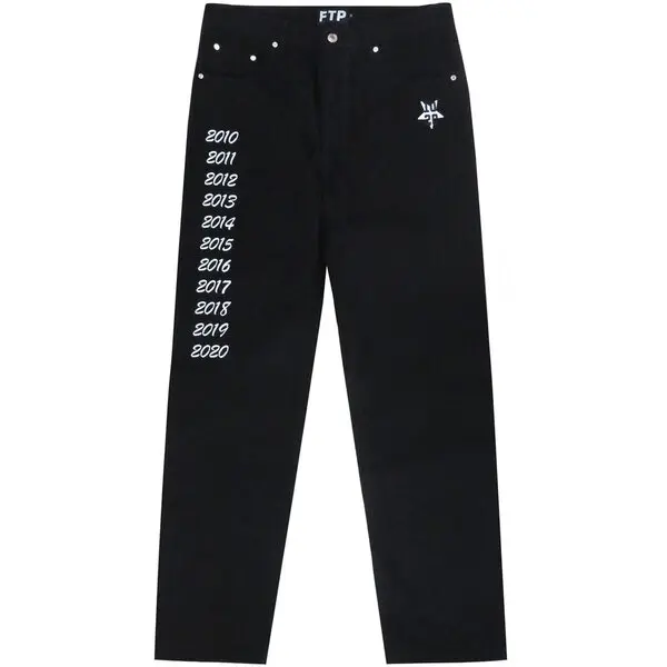 FTP 10 Year Denim Pant - Black
