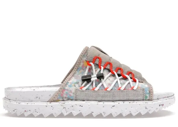 Nike Asuna Crater Slide - Cream 2/white/orange