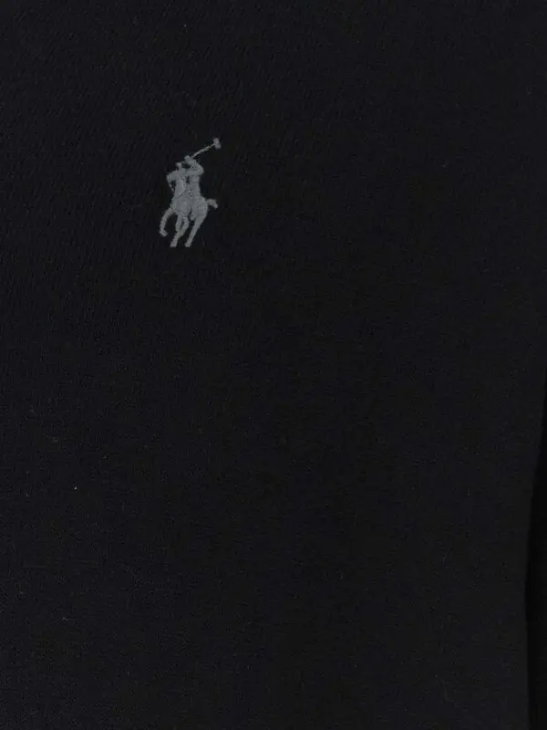Polo Ralph Lauren V-neck Cotton Jumper With Embroidered Pony Logo
