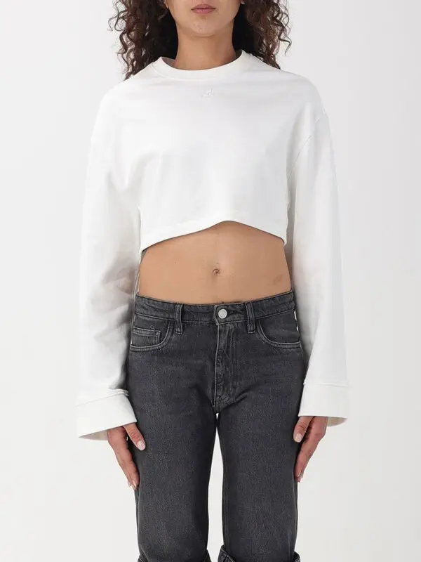COURREGES Cropped Sweatshirt