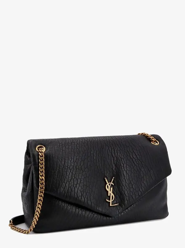 Saint Laurent Calypso Hammered Leather Shoulder Bag