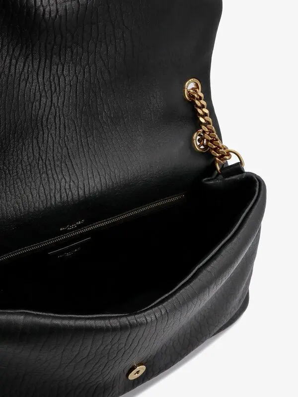 Saint Laurent Calypso Hammered Leather Shoulder Bag