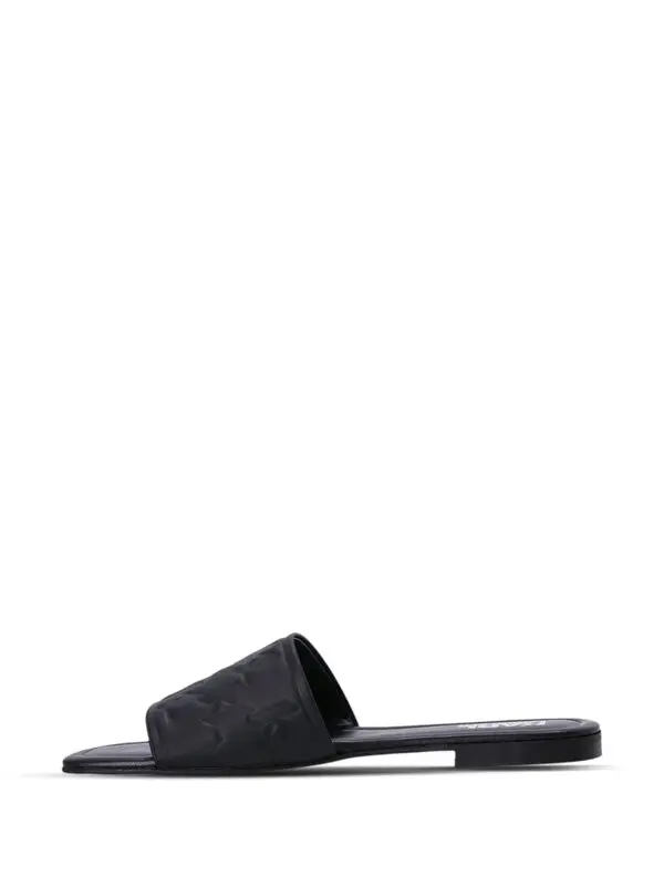 Karl Lagerfeld Brio Leather Slides - Black