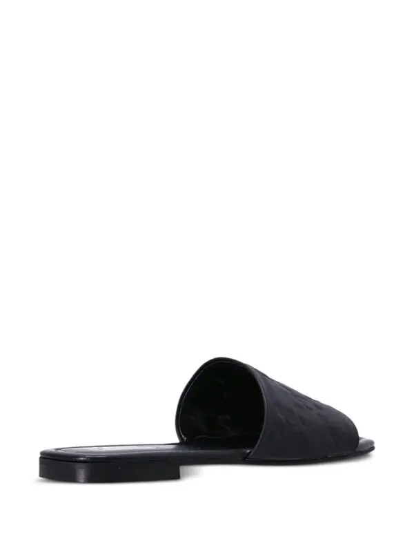 Karl Lagerfeld Brio Leather Slides - Black