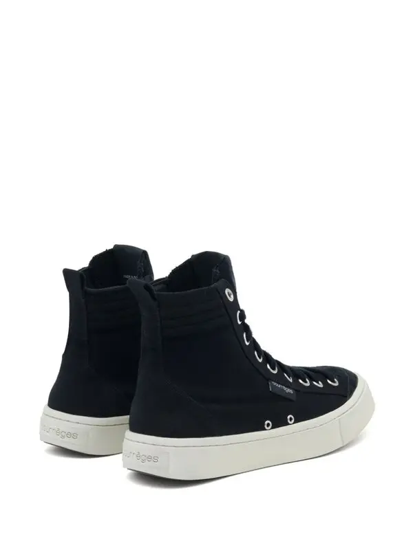 COURREGES Canvas 01 High-top Sneakers - Black