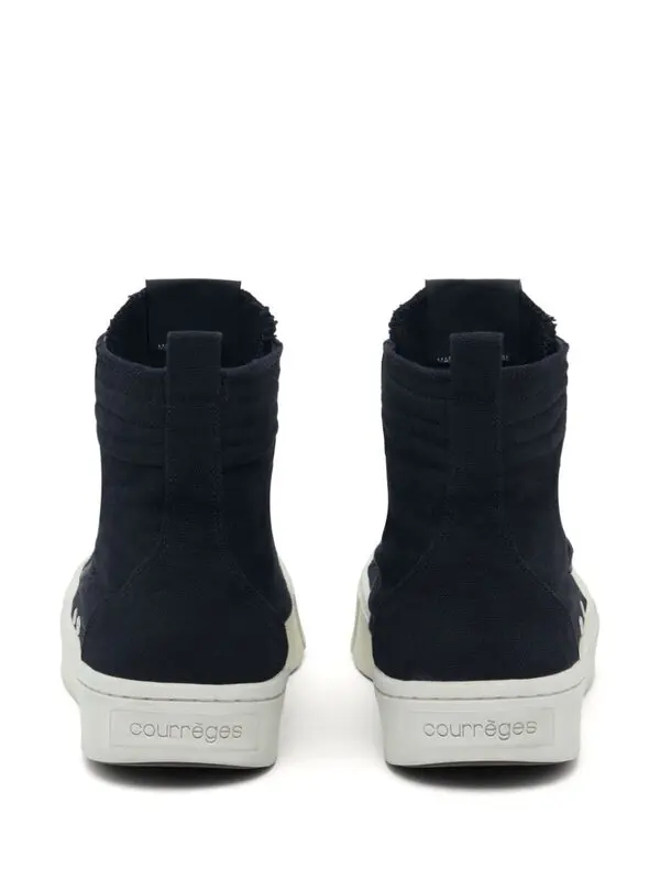 COURREGES Canvas 01 High-top Sneakers - Black