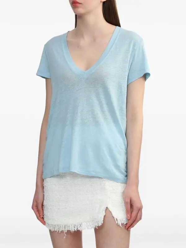 IRO PARIS Rodeo Linen T-shirt - Blue
