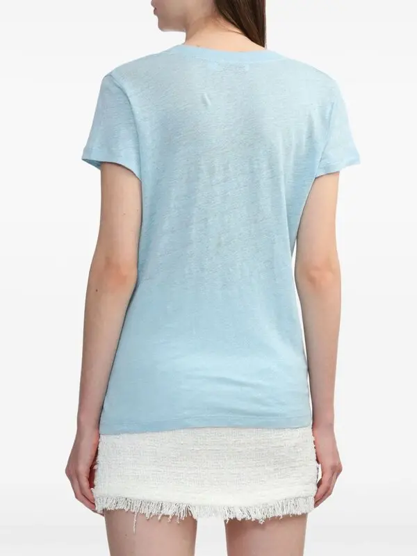 IRO PARIS Rodeo Linen T-shirt - Blue