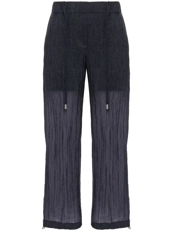 Peserico Seersucker Straight Trousers