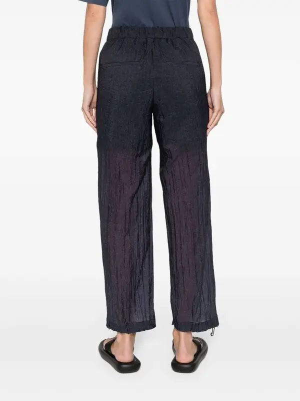 Peserico Seersucker Straight Trousers