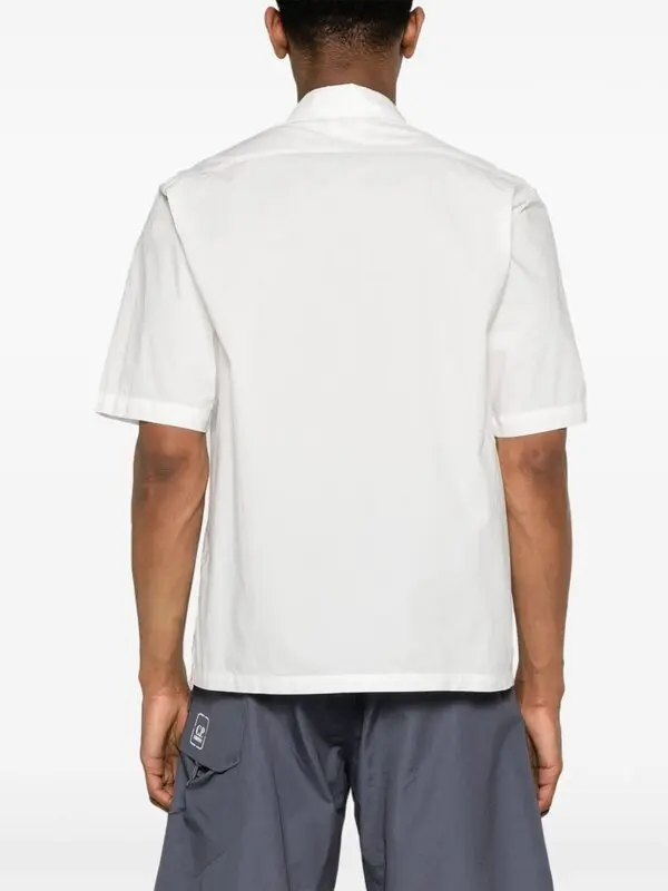 C.P. COMPANY Logo-embroidered Cotton Shirt - White