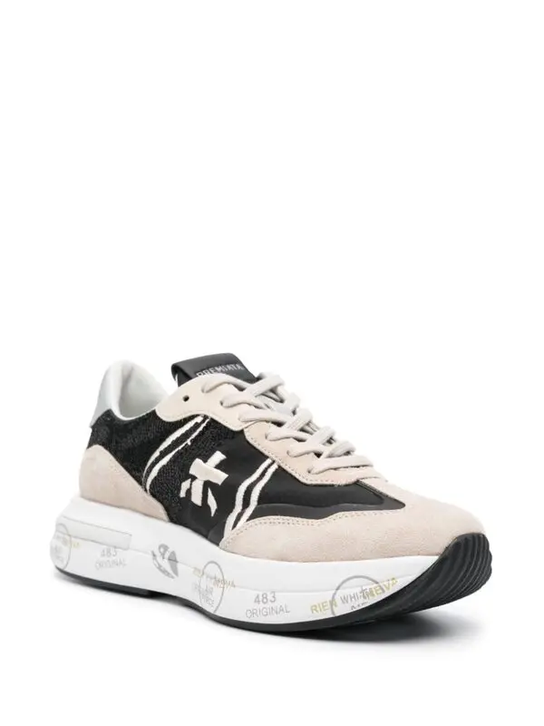 Premiata Cassie Sequin-embellished Sneakers