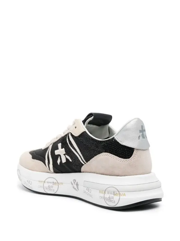 Premiata Cassie Sequin-embellished Sneakers
