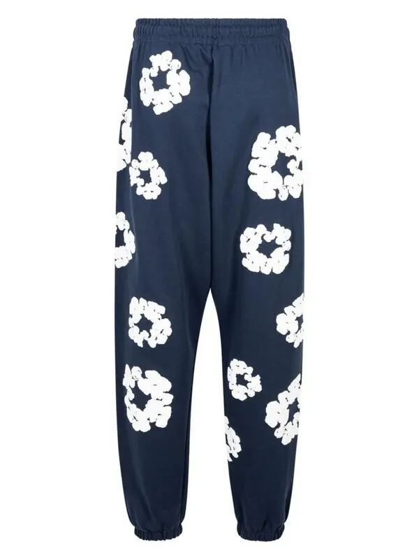 DENIM TEARS Cotton Wreath-print Track Pants