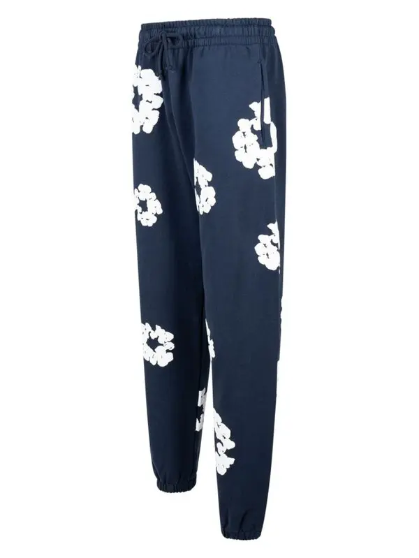 DENIM TEARS Cotton Wreath-print Track Pants