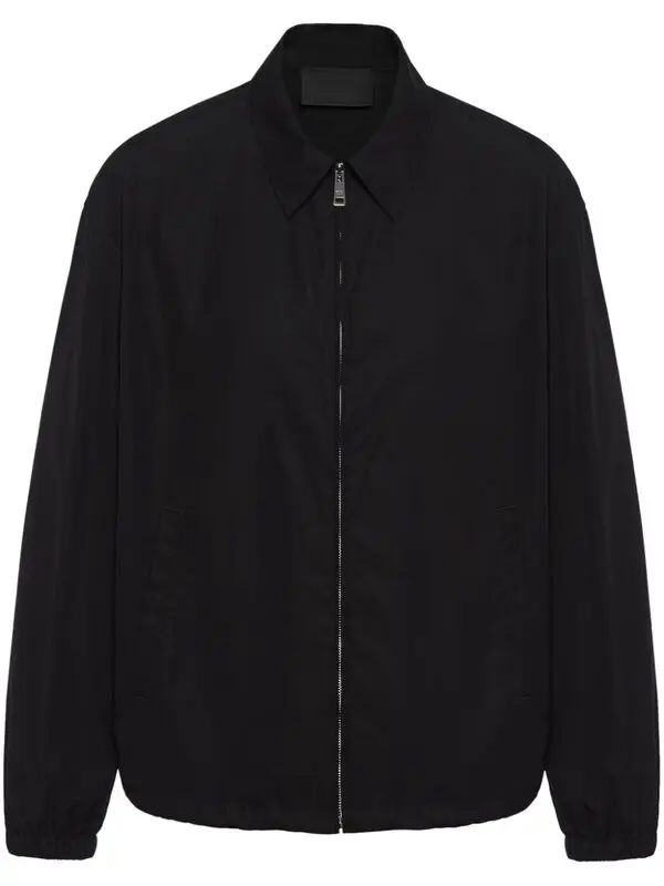 Prada Cotton Zip-up Shirt Jacket