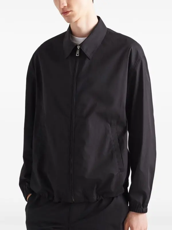Prada Cotton Zip-up Shirt Jacket