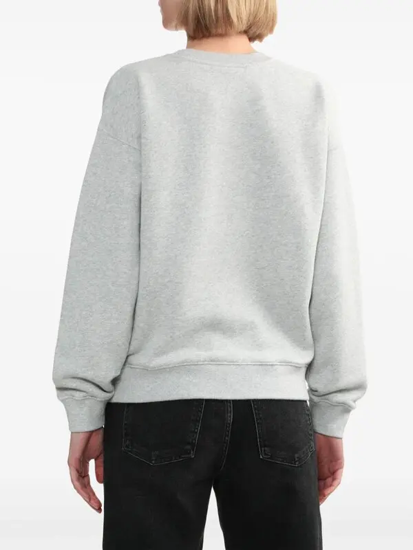Maison Kitsuné Logo-embroidered Sweatshirt - Grey