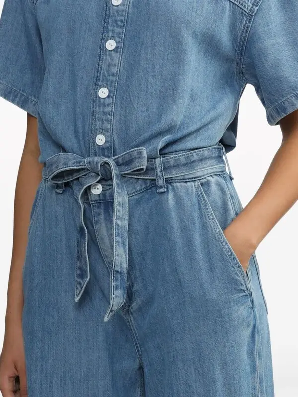 Rag & Bone Belted Denim Jumpsuit