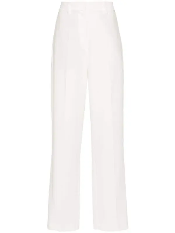 Brunello Cucinelli Pressed-crease Straight-leg Trousers