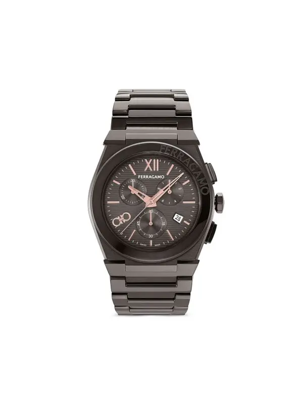 FERRAGAMO Vega Chronograph 42mm - Black