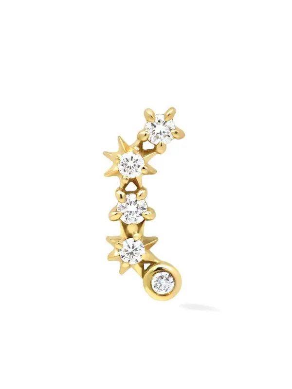 LARK & BERRY 14kt Yellow Diamond Stud Earring - Gold