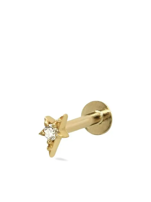 LARK & BERRY 14kt Yellow Shooting Star Diamond Stud Earring - Gold