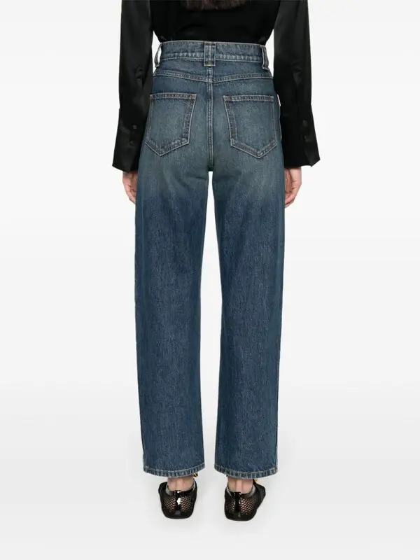 Khaite High-waisted Straight-leg Jeans - Blue