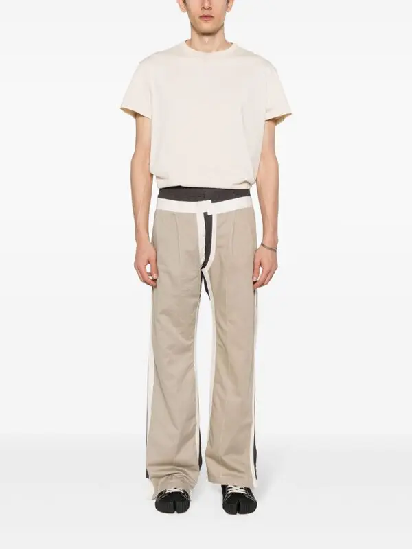 MAISON MARGIELA Logo-embroidered Cotton T-shirt - Neutrals
