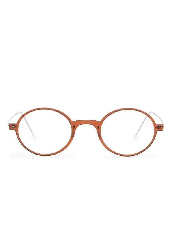 LINDBERG Round-frame Glasses - Brown