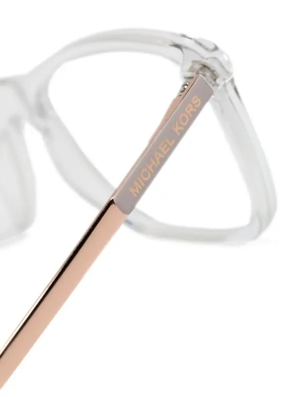 Michael Kors Logo-engraved Square-frame Glasses