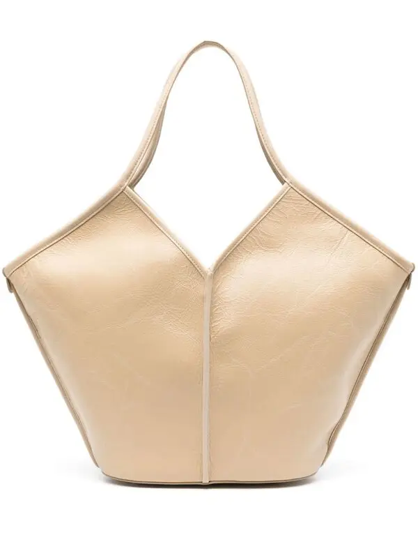 Hereu Calella Distressed Leather Tote Bag