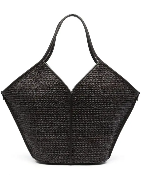 Hereu Calella Raffia Tote Bag - Brown