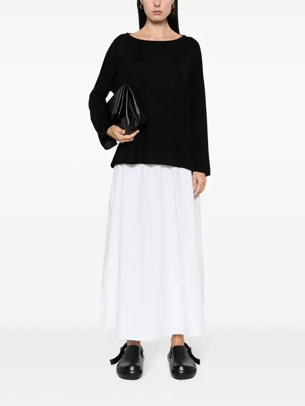 ALLUDE Boat-neck Virgin-wool Jumper