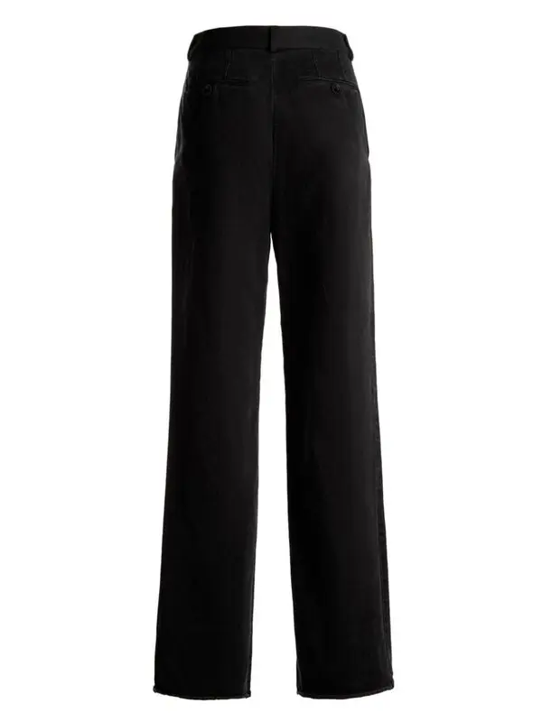 Bally High-waist Cotton Trousers With Belt