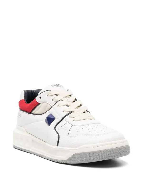 Valentino Garavani One Stud Leather Sneakers
