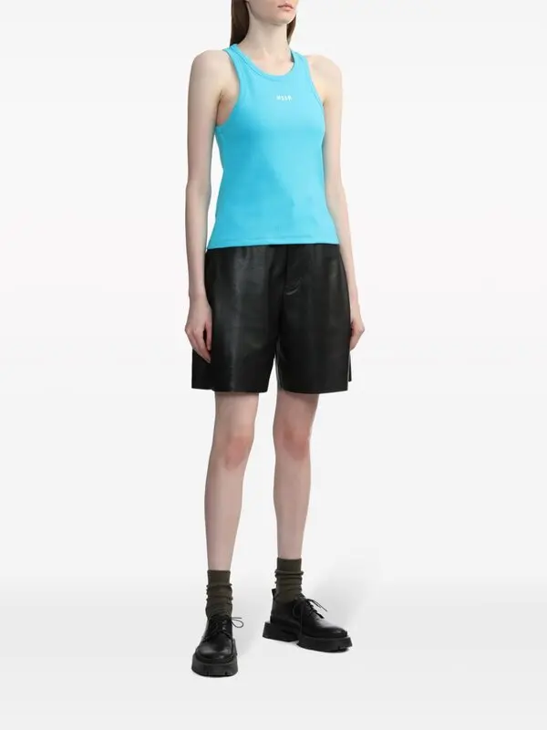 MSGM Logo-embroidered Tank Top