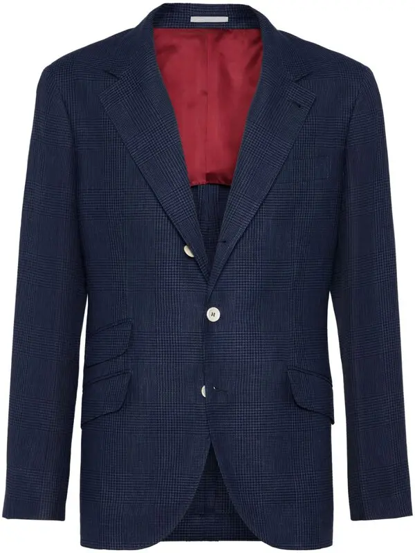 Brunello Cucinelli Single-breasted Linen Blazer