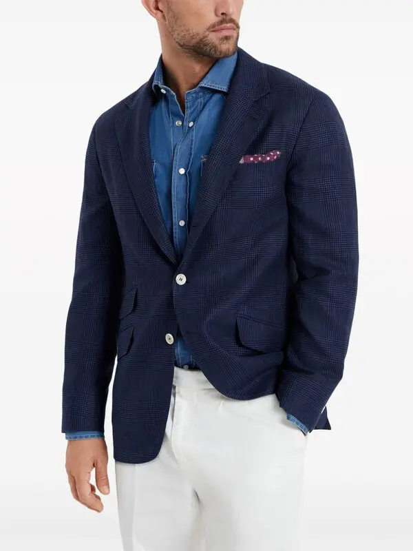 Brunello Cucinelli Single-breasted Linen Blazer