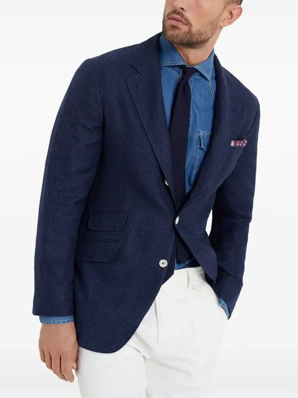 Brunello Cucinelli Single-breasted Linen Blazer